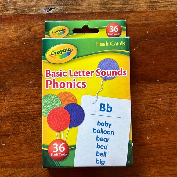 Crayola | Other | Crayola Basic Letter Sounds Phonics Flash Cards ...
